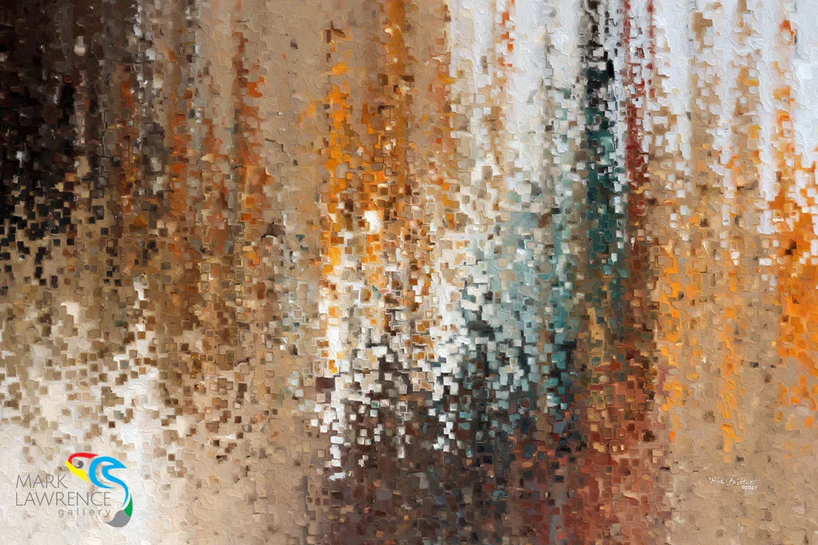 Job 23:10. Golden Pathways. Mark Lawrence Christian Modern Art