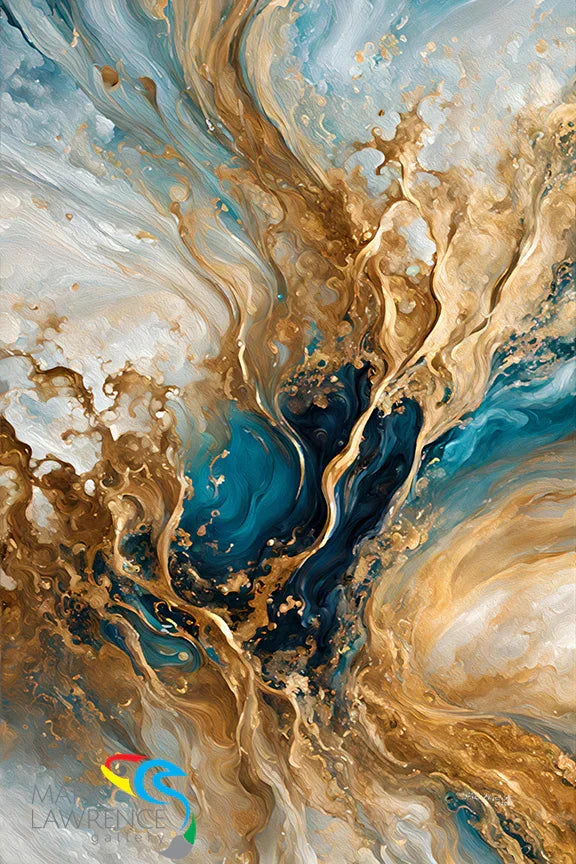 Matthew 3:16. Celestial Vision. Mark Lawrence Christian Modern Art