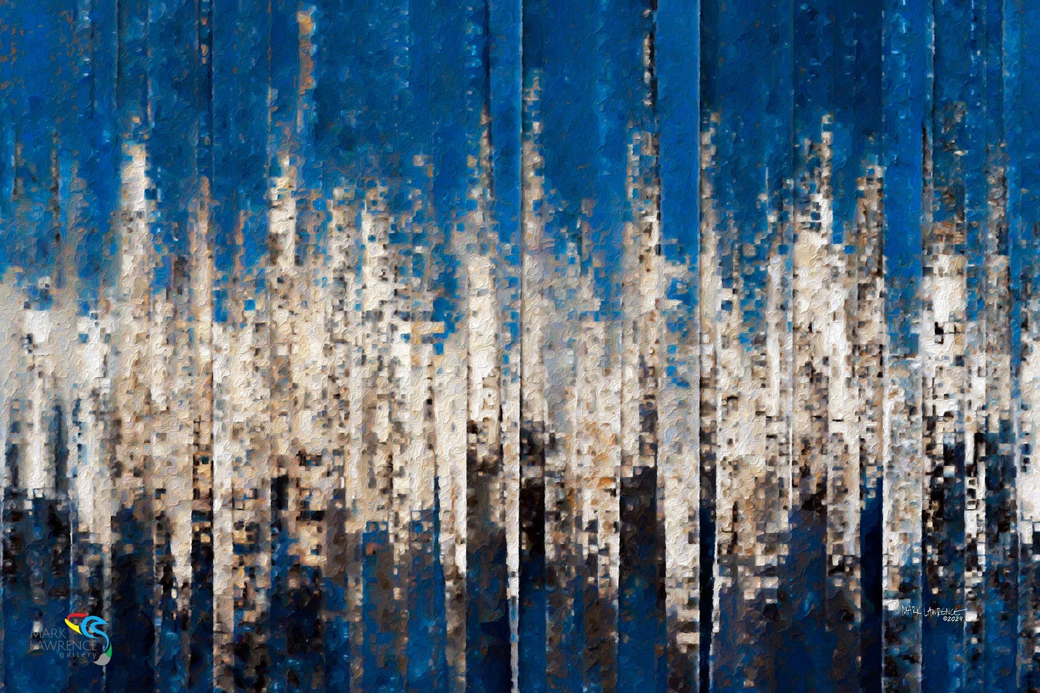 Psalm 97:10. In the Glow of Holiness. Mark Lawrence Christian Modern Art